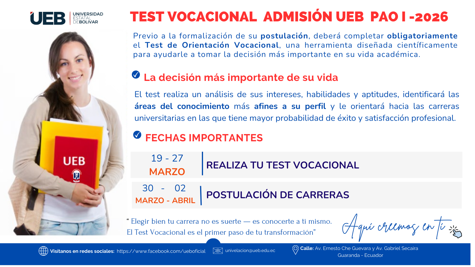 Admisiones - UEB